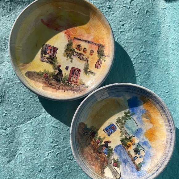 Accents | Vintage Italian Handpainted Mini Plates | Poshmark